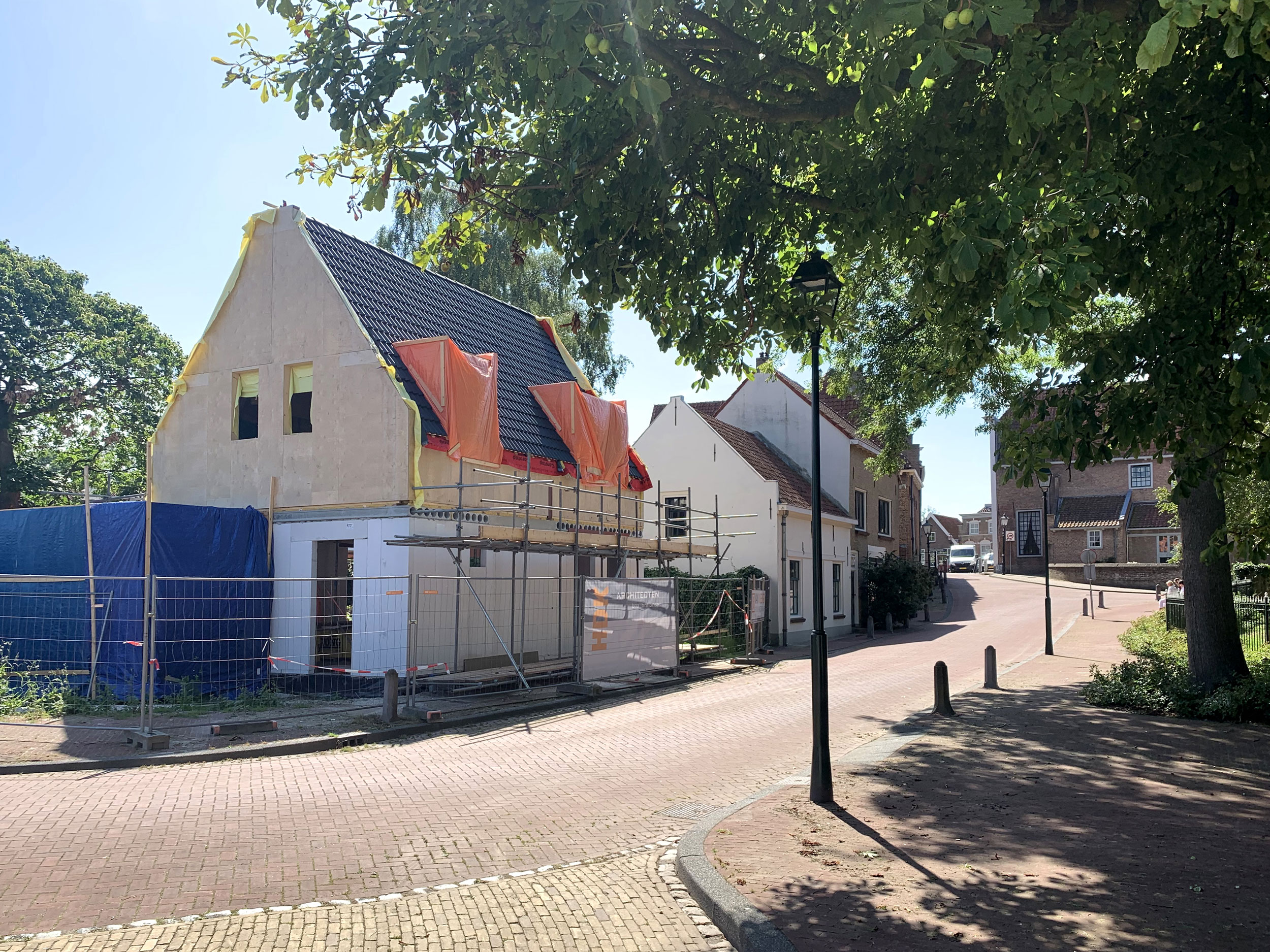Bouwvoortgang bij stadswoning in Heenvliet - HDK-Architecten
